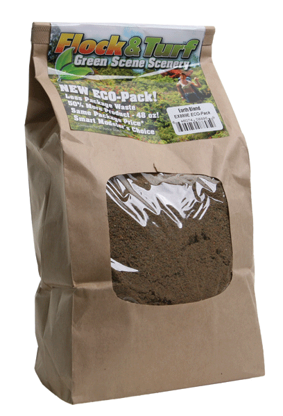 Scenic Express ~ Flock & Turf Ground Cover ECO Pack Bag ~ Earth Blend ...