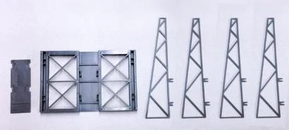 Miller Engineering ~ Roadside Billboard Sign Support Only ~ Plastic Kit ...