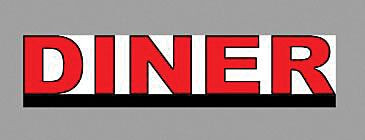 Miller Engineering ~ Diner Double-Sided Rotating Sign ~ 55030 - Iron ...