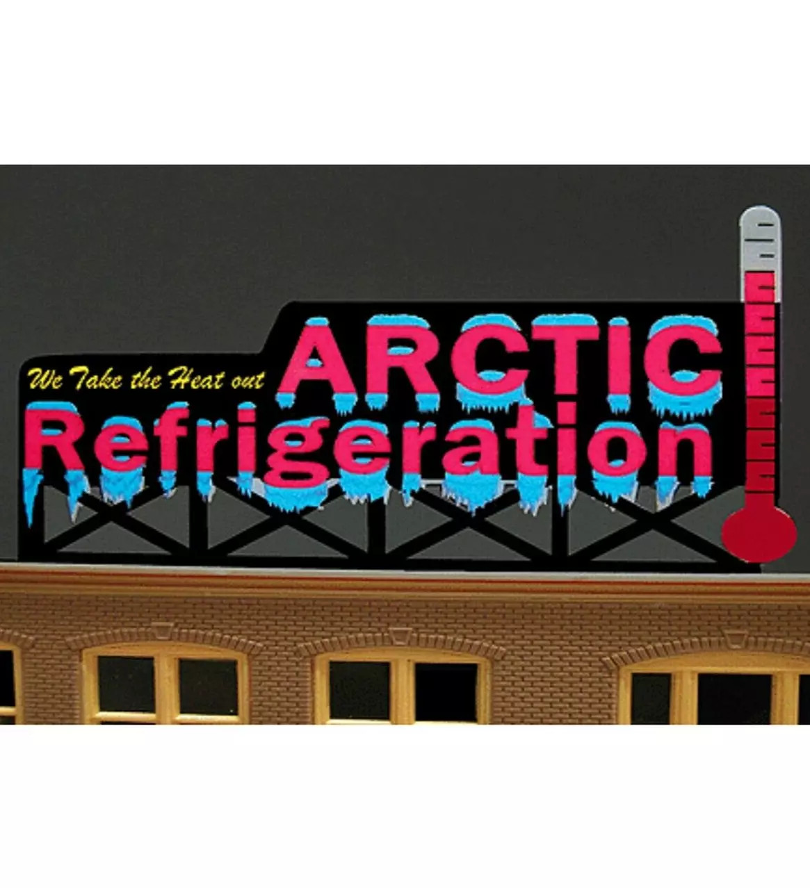 Miller Engineering ~ N Scale ~ Arctic Refrigeration Animated Billboard ...