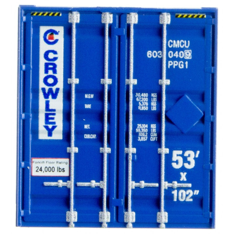 Micro Trains ~ N Scale~ 53' Corrugated Crowley Container #6010887 ...