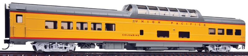 WalthersProto ~ HO Scale ~ 85' ACF Dome Coach ~ Standard - Union ...