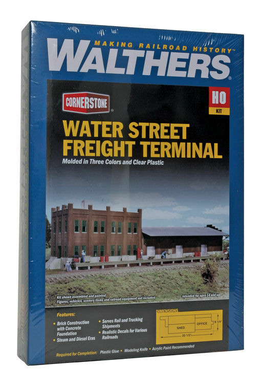 Walthers Cornerstone ~ HO Scale ~ Water Street Freight Terminal ~ Kit ...