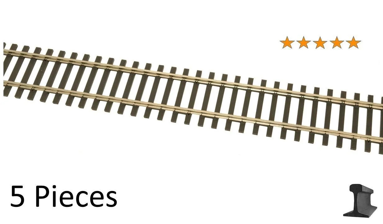 Walthers HO Scale ~ Code 70 Flex Track ~ Nickel Silver ~ Wood ~ 5 Pcs ...