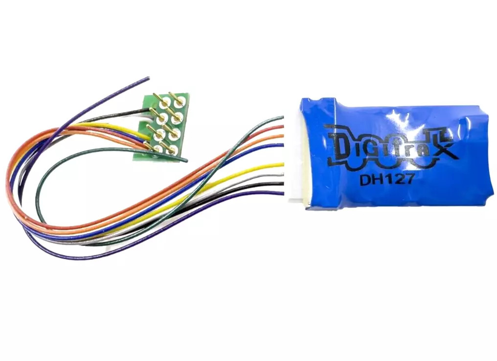 2025 Digitrax Decoder Digitrax DH127P HO Scale - 1.0 Amp, 8 Pin, 3 ...