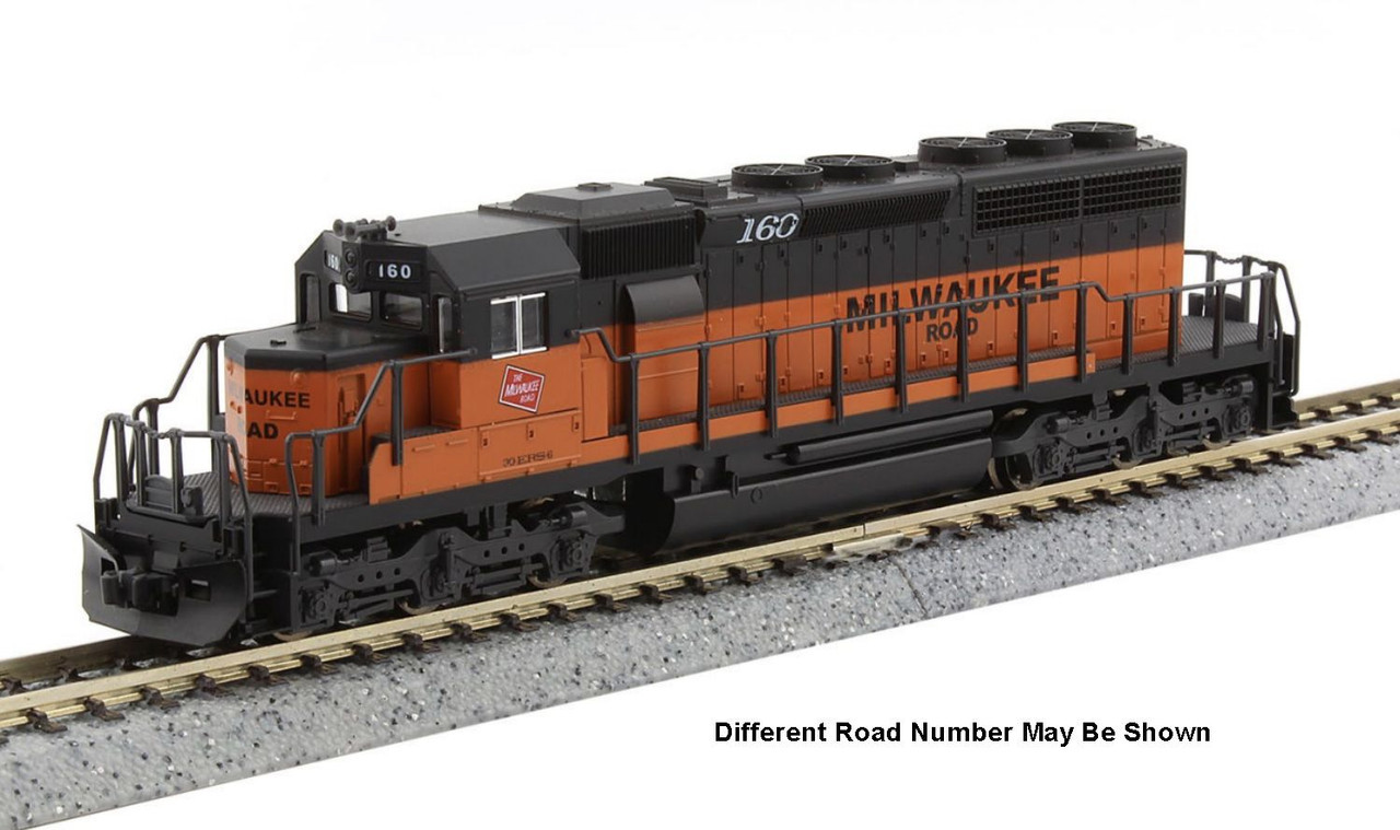 KATO N Scale ~ EMD SD40-2 Early Production, Std. DC, Milwaukee Road #130 ~ 1764825 - Iron Planet ...