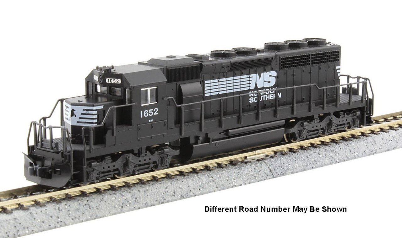 KATO N Scale ~ EMD SD40-2 Early Production, Std. DC, Norfolk Southern #6111 ~ 176-4826 - Iron ...