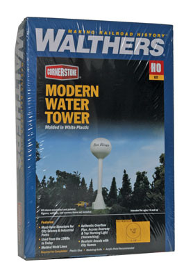 Walthers Cornerstone ~ HO Scale ~ Modern Water Tower ~ Kit ~ 933-3528 ...