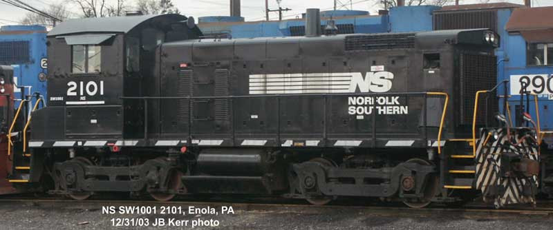Bowser ~ HO Scale ~ EMD SW1001 Norfolk Southern #2101 ~ DC/DCC Ready ...