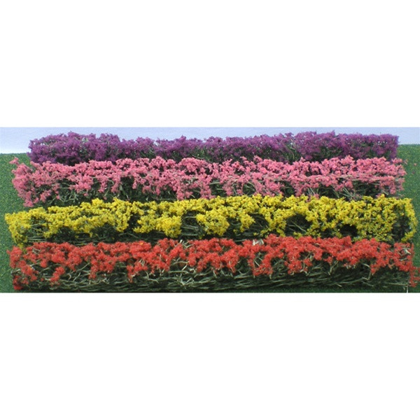 JTT Scenery Products ~ HO Scale ~ Flower Hedges (8) ~ 95510