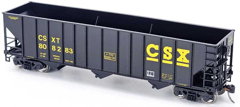 Bowser ~ HO Scale ~ 100-Ton 3-Bay Open Hopper ~ CSX #808283 ~ 43519
