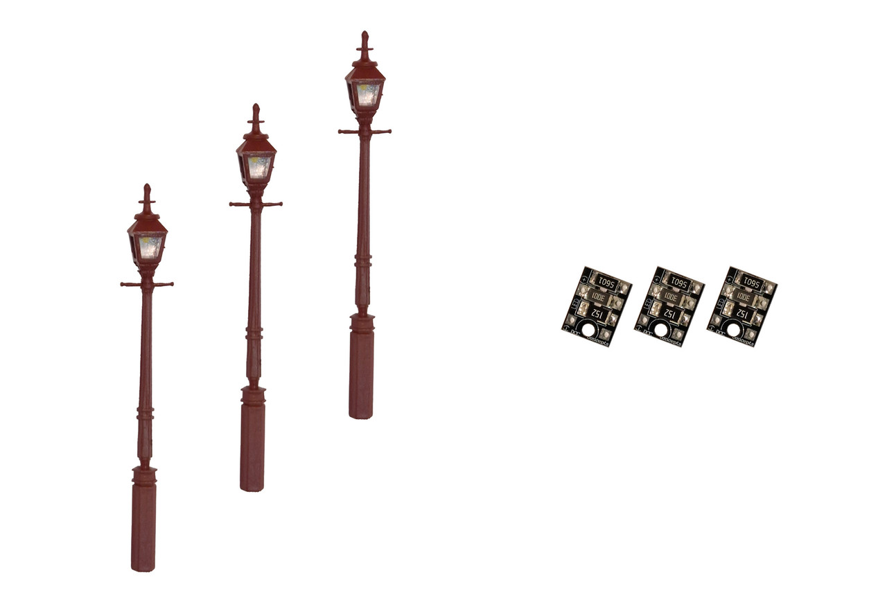 DCCconcepts ~ HO / S Scale ~ 4mm Scale Gas Street/Platform Lamps ...