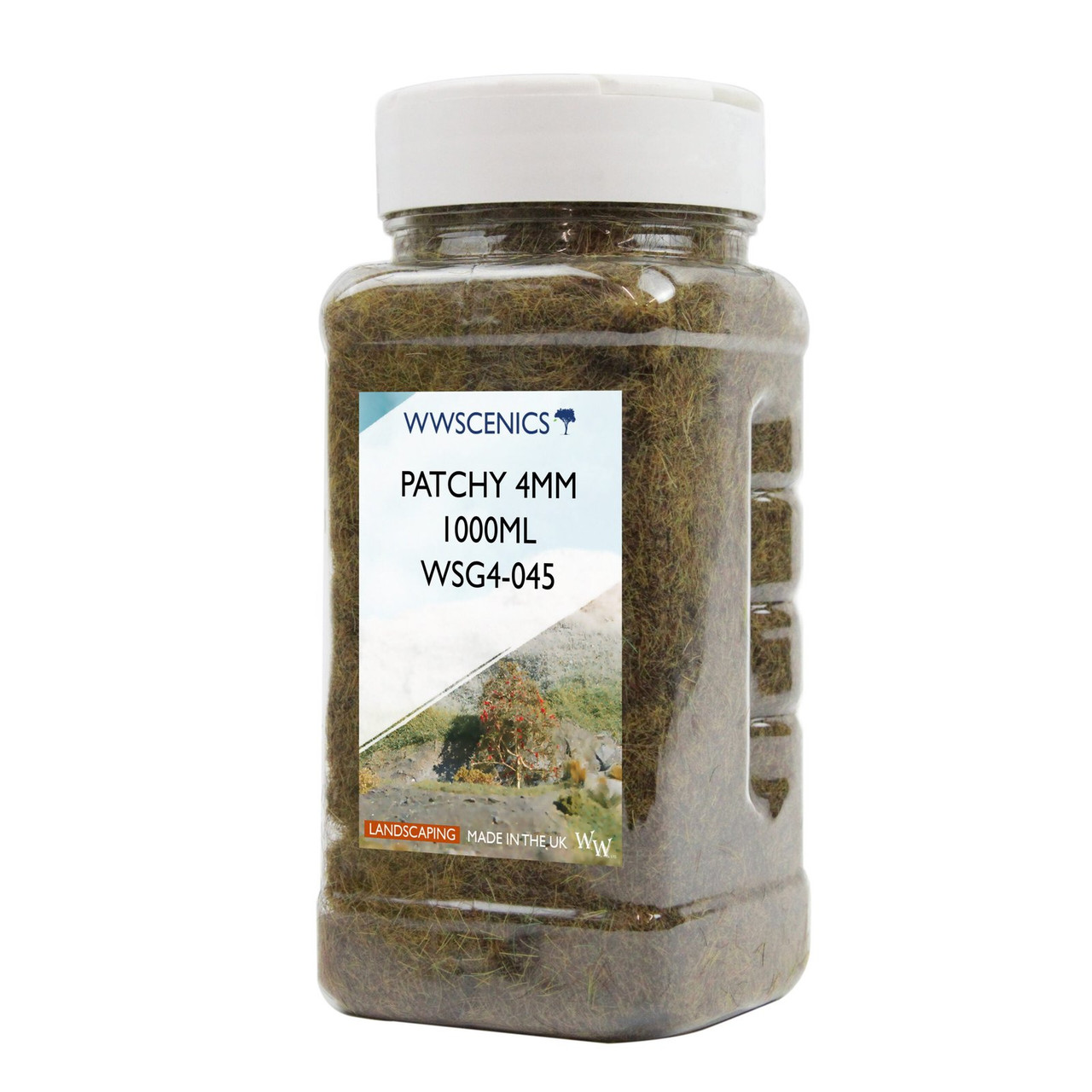 WWScenics ~ Any Scale ~ Static Grass 5/32" 4mm Fibers ~ Spring 3.5oz ...