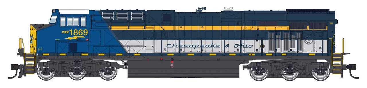 WalthersMainline ~ HO Scale ~ GE ES44AC Evolution Series GEVO ~ Standard DC ~ CSX #1869 ~ 910 ...