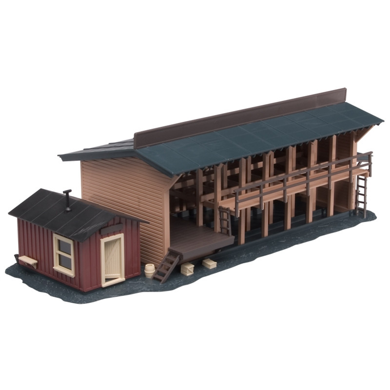 Atlas ~ HO Scale ~ Lumber Yard & Office Kit ~ 750 - Iron Planet Hobbies