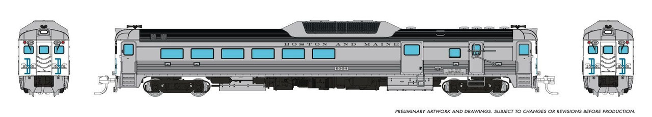 Rapido ~ N Scale ~ Budd RDC-3 ~ Boston & Maine #6304 ~ DCC Sound ...