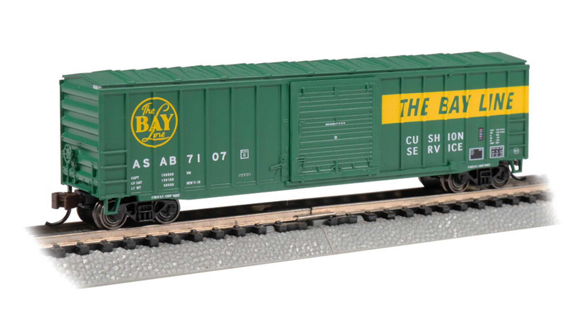 Bachmann ~ N Scale ~ ACF 50'6" Outside-Braced Boxcar ~ The Bay Line ...