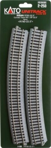 Kato ~ HO Scale ~ UniTrack 790mm 31 1/8 Inch (22.5) Radius ~ Curved ...