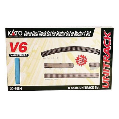 Kato ~ N Scale ~ UniTrack Outside Loop Track Set Variation ~ V6 ~ 20 ...