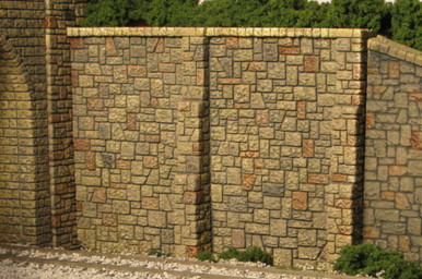 Monroe Models ~ HO Scale ~ Retaining Wall Random Stone (2 pcs) ~ 108 ...