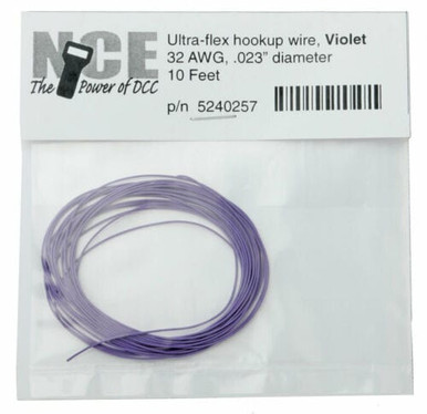NCE ~ Violet Ultraflex Wire ~ 32AWG ~ 10 Feet ~ 5240257 - Iron Planet ...