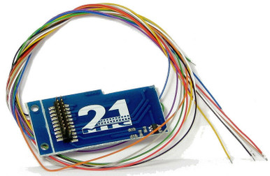 ESU ~ 21 Pin 21MTC Adapter Board 2 With Wires ~ 6 Functions ~ 51968 ...