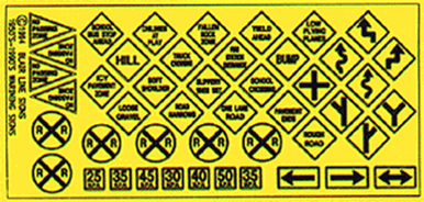 Blair Line ~ HO Scale ~ Warning Signs #2 ~ 106 - Iron Planet Hobbies