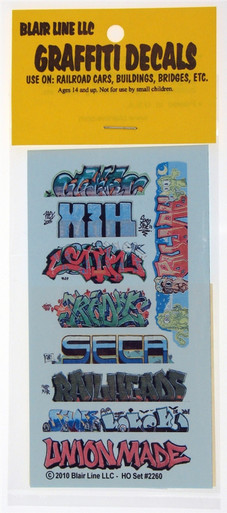 Blair Line ~ HO Scale ~ Graffiti Decals Mega Set #11 ~ 2260 - Iron ...