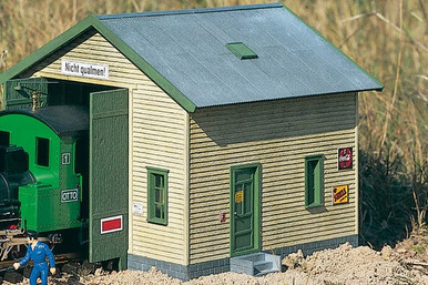 PIKO ~ G Scale ~ Red River Loco Shed, Building Kit ~ 62044 - Iron ...