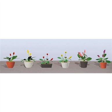 JTT Scenery Products ~ O scale ~ Flower Plants Potted Assortment 3 ...