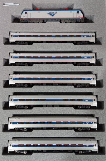 Kato ~ N Scale ~ ACS-64 Amtrak Amfleet 7 Unit Set With DCC ~ Phase VI ...