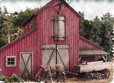 Bar Mills LLC ~ HO Scale ~ The Barn at Jackson Corners ~ Kit ~ Includes ...