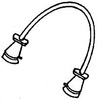 Details West ~ HO Scale ~ MU Cables ~ Double Plugs ~ pkg(4) ~ 218 ...