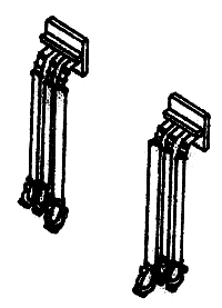 Details West ~ HO Scale ~ MU Hoses 3-Cluster 36" ~ Pre-1980 Locomotives ...