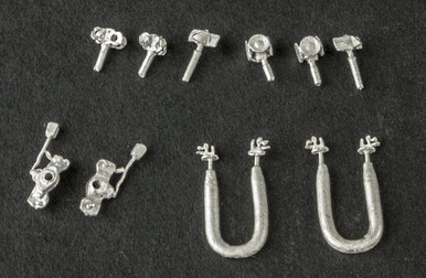 Details West ~ HO Scale ~ Ground Throw Turnout Detail ~ pkg(2) ~ 958 ...