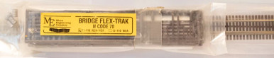 Micro Engineering ~ N Scale ~ Code 70 ~ Non-Weathered Bridge Flex Track ...