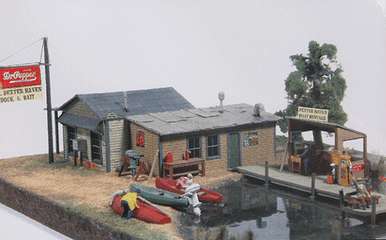 JL Innovative Design ~ HO Scale ~ C.K. Dexter Haven Dock & Bait ~ Kit ...