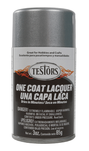Testor Corp ~ All Scale ~ One-Coat Metallic Lacquer Spray Paint ~ 3oz ...
