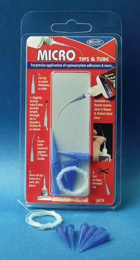 Deluxe Materials Ltd ~ All Scale ~ Micro Tips & Tube ~ 6 Tips & Long ...