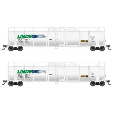 Broadway Limited ~ HO Scale ~ Union Tank Car UTLX ~ Cryogenic Tank Car ...