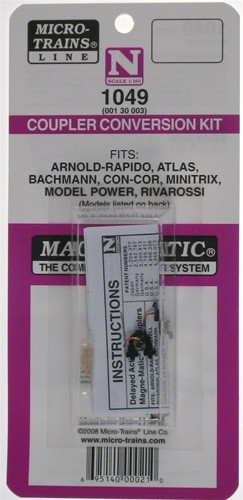 Micro Trains ~ N Scale ~ Coupler Conversion Kit ~ 2 Pair (1 Front, 1 ...