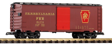 PIKO ~ G Scale ~ Pennsylvania Railroad Steel Boxcar ~ 38825 - Iron ...