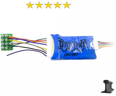 Digitrax ~ HO Scale 1 Amp DCC Mobile Decoder 9 Pin / 8 Pin 1" ~ DH187PS ...