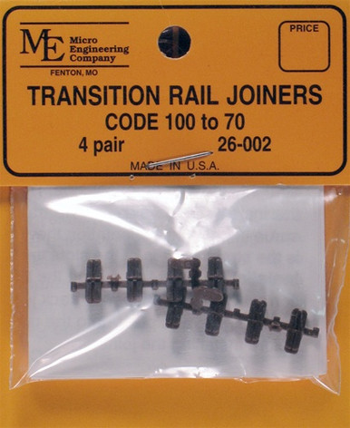 Micro Engineering ~ HO Scale ~ Plastic Transition Rail Joiners, Code ...