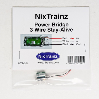 NixTrainz ~ Power Bridge 3 Wire Stay-Alive ~ NTZ-201 - Iron Planet Hobbies
