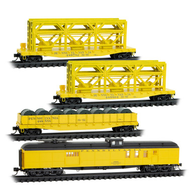 Micro Trains ~ N Scale ~ 50' Flatcars and 70' Heavyweight Mail Baggage ...