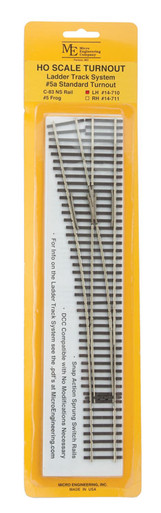 Micro Engineering ~ HO scale ~ Ladder Track System Turnout ~ Code 83 ...
