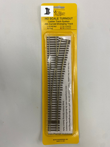 Micro Engineering ~ HO scale ~ Code 70 #5b ~ Curved Diverging Track ...