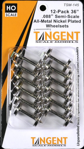 Tangent ~ HO Scale ~ 33" Wheels ~ Normal Tread ~ Metal Precision ...