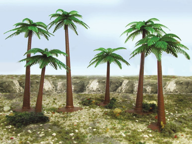 Bachmann ~ HO Scale ~ 4"- 6" Palm Trees ~ 32015